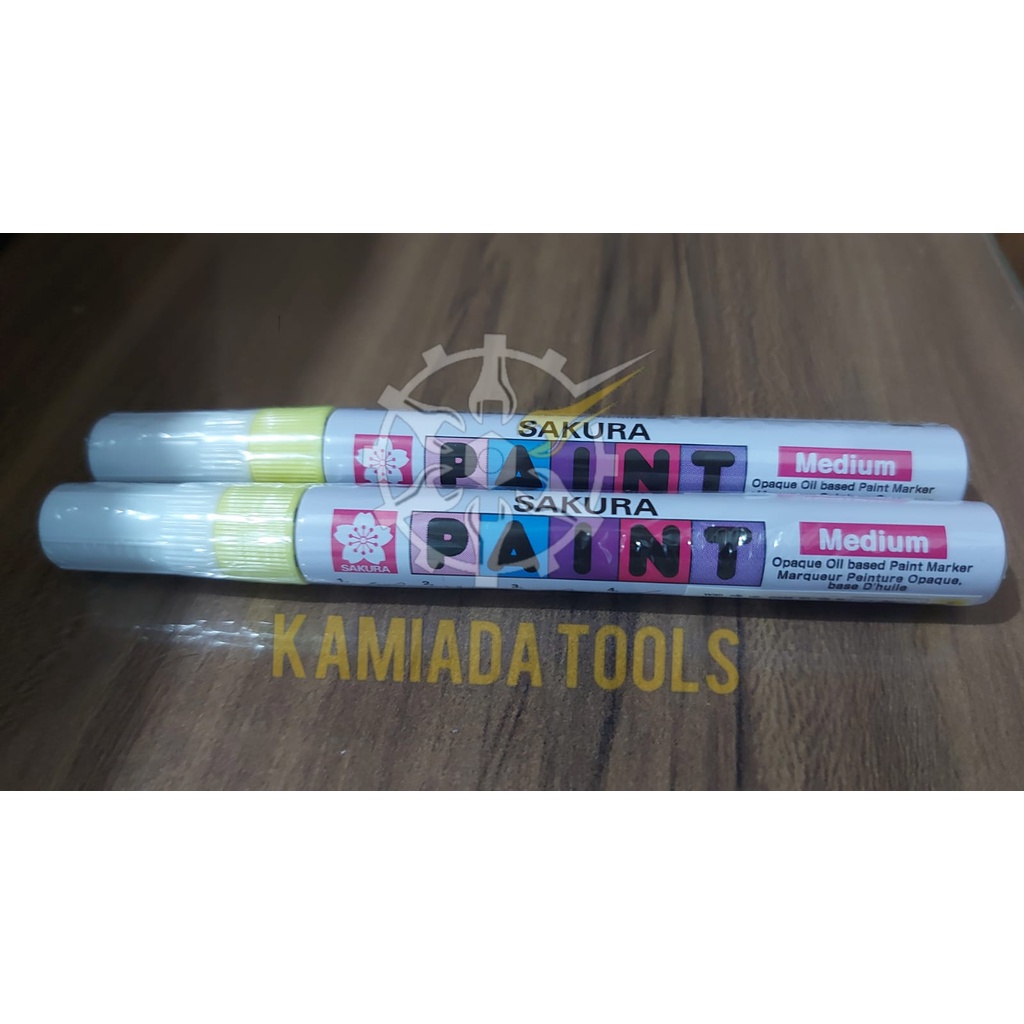 Jual Spidol besi / Paint marker SAKURA (Warna kuning dan putih ...