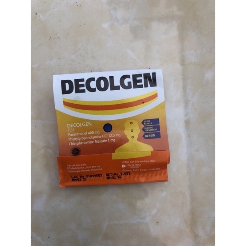 Jual decolgen strip / decolgen tablet / decolgen strip isi 4 / decolgen ...