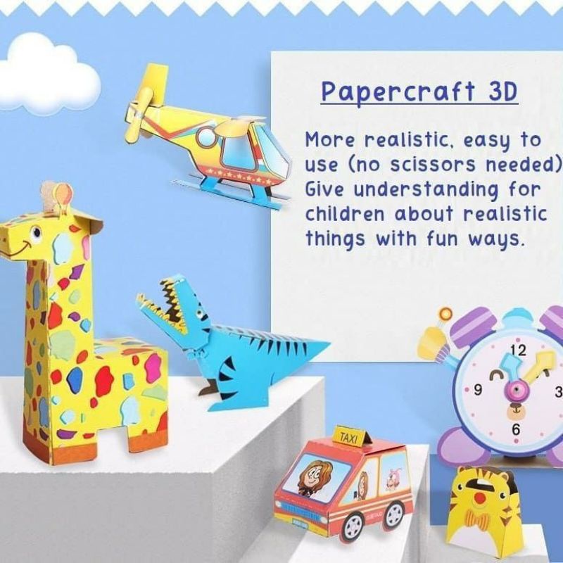 Jual Papercraft 3D Mainan Melipat 3D | Shopee Indonesia