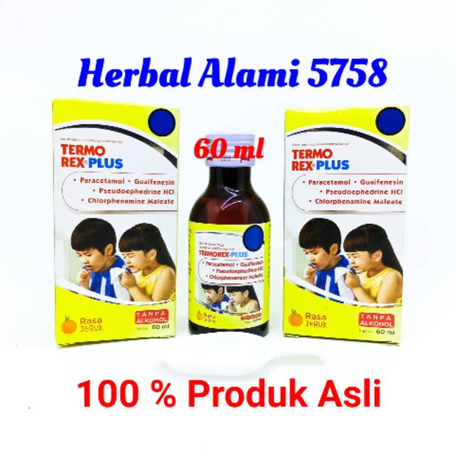 Jual TermoReX Plus Syrup 60ml Rasa Jeruk - Sirup Batuk Demam Anak ...