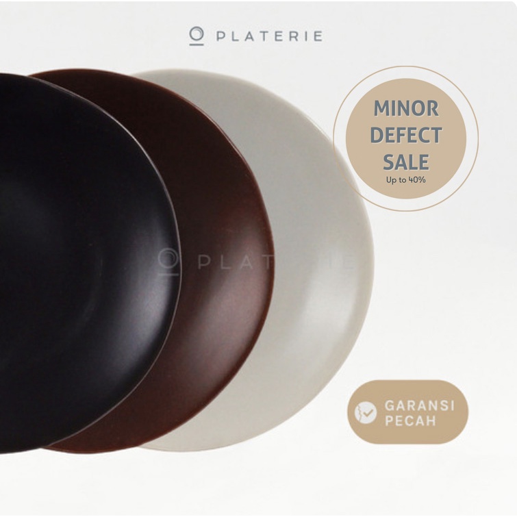 Jual [DEFECT] SALEBY Platerie Piring Keramik Salad Plate 8Inch / 20.5cm ...