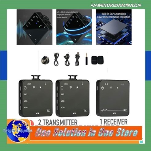 Jual Mic Wireless HP Vlog Youtuber Portable Mic for Iphone and Android ...