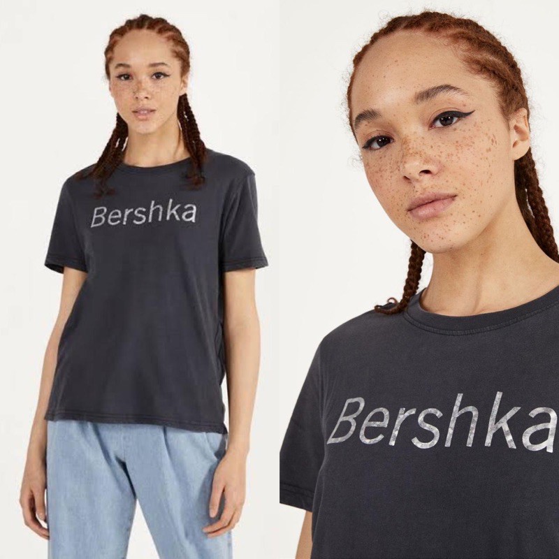 Jual BERSHKA logo tee | Shopee Indonesia