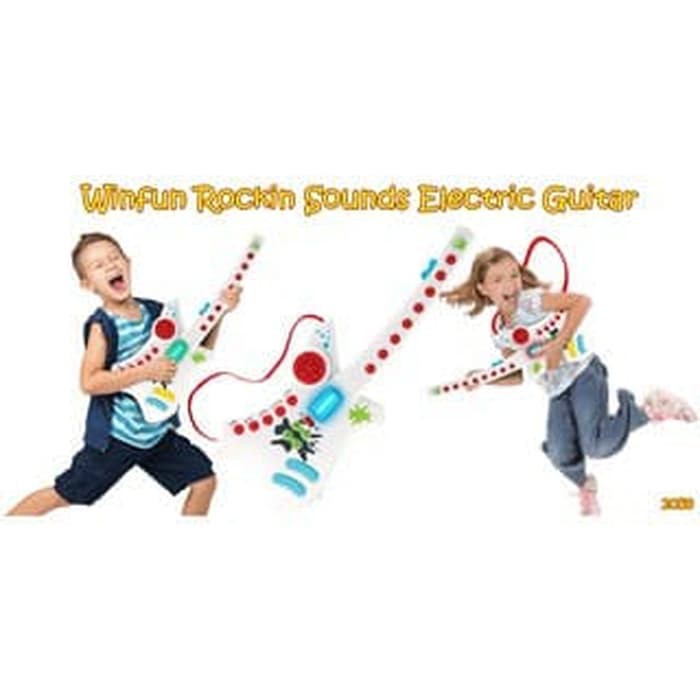 Jual TIMEPUBS Gitar Anak 2058 Winfun Rockin Sounds Electric Guitar ...