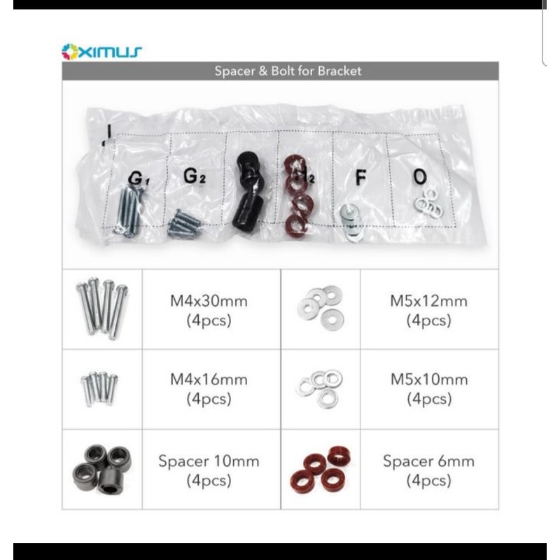 Jual Spacer baut set bracket tv monitor led lcd universal | Shopee ...