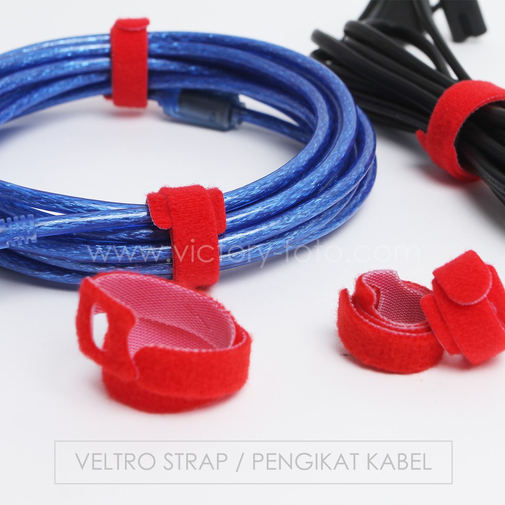 Jual velcro strap / pengikat kabel uk 20 cm x 1 cm | Shopee Indonesia