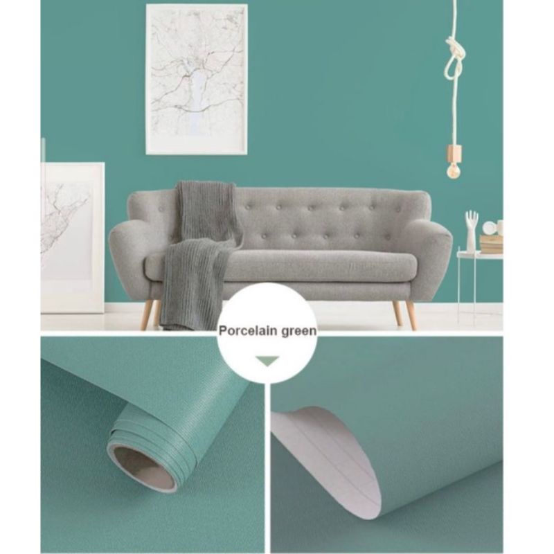 Jual Wallpaper Sticker Dinding Biru Navy Polos Plan Mewah Elegan ...