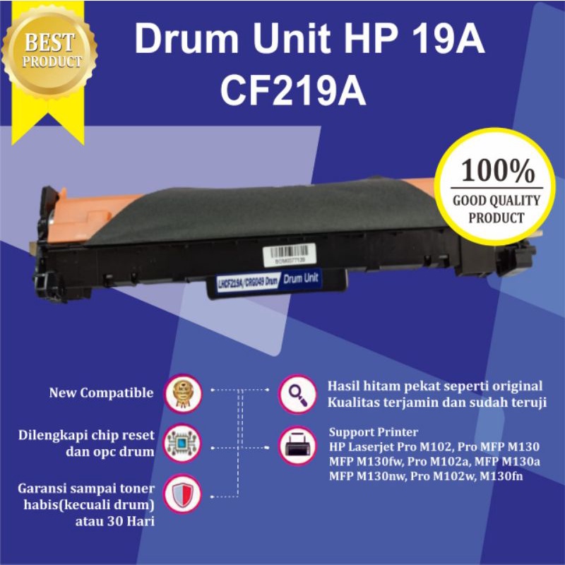 Jual Drum Kit Unit Compatible HP 19A CF219A 17A CF217A Printer M102a ...