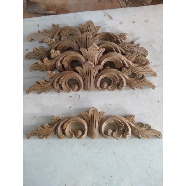 Jual ornamen ukiran kayu jati tempel | Shopee Indonesia