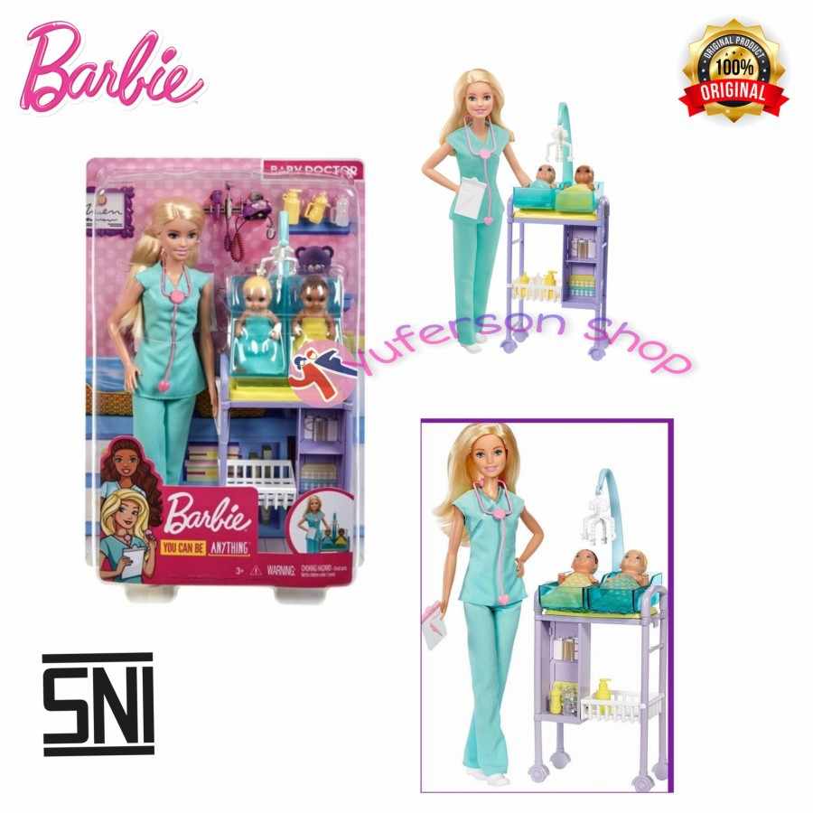 Jual Barbie Medical Complete Playset Barbie Doktor | Shopee Indonesia