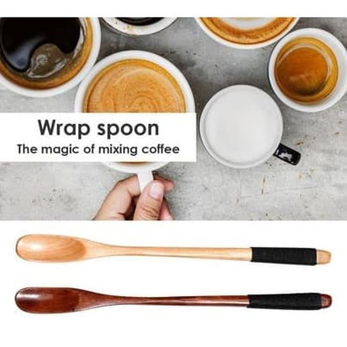 Jual Healthy Wooden Stirring Spoon - Sendok Kayu Pengaduk Teh/Kopi ...