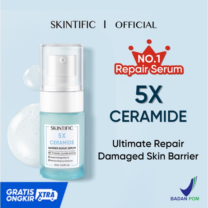 Jual SKINTIFIC 5X Ceramide Skin Barrier Repair SERUM 20ml | Shopee ...