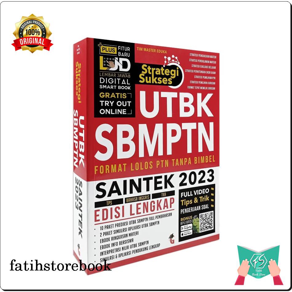 Jual BUKU UTBK SBMPTN - BUKU SBMPTN SAINTEK - STRATEGI SUKSES UTBK SBMPTN SANTEK 2023 FORMAT ...