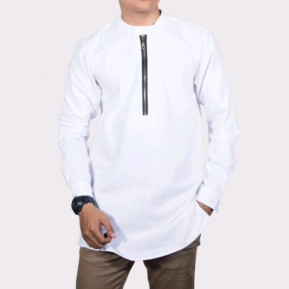 Jual Baju koko pakistan kurta pria zipper AN-2 | Shopee Indonesia