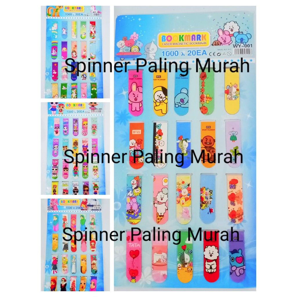 Jual Pembatas Buku Magnet / Post It Magnet / Bookmark Buku Magnet ...