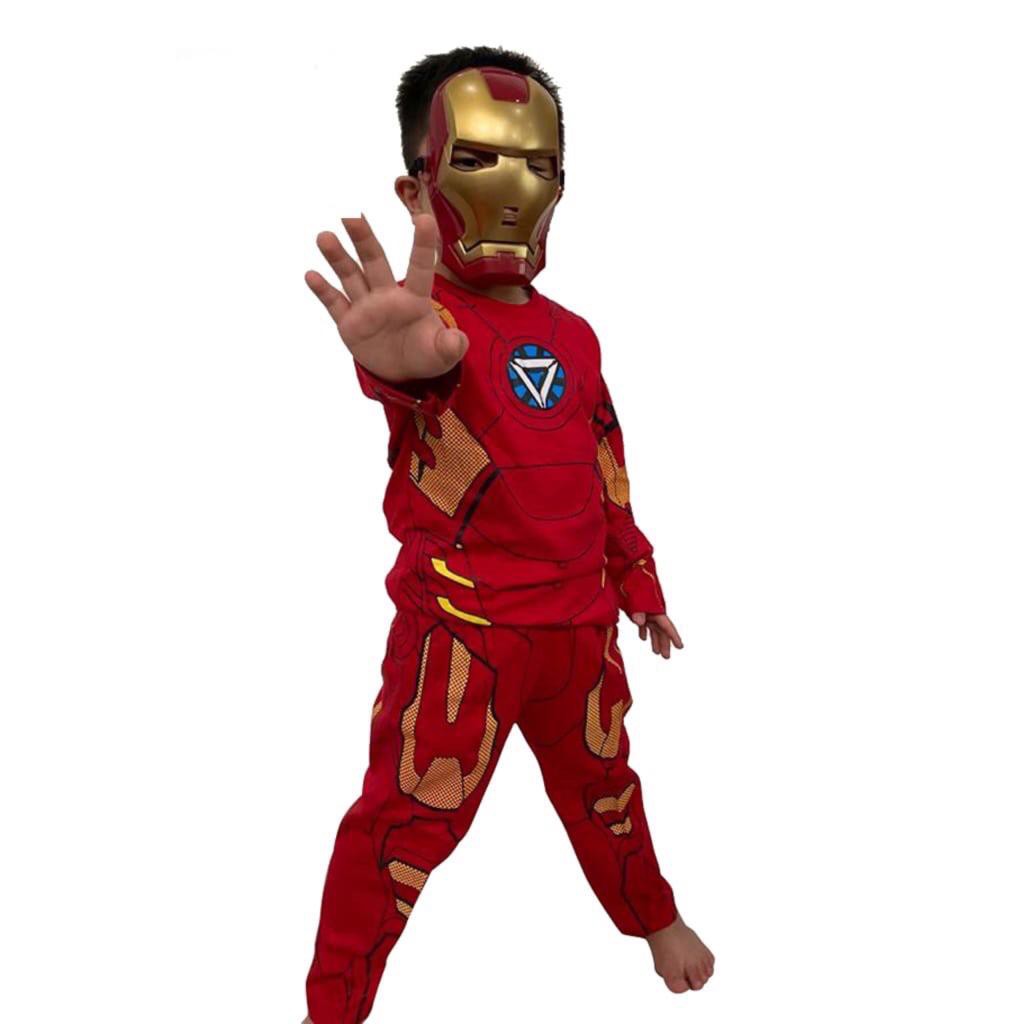 Jual Kostum Anak IRONMAN Bonus TOPENG usia 2-10th | Shopee Indonesia