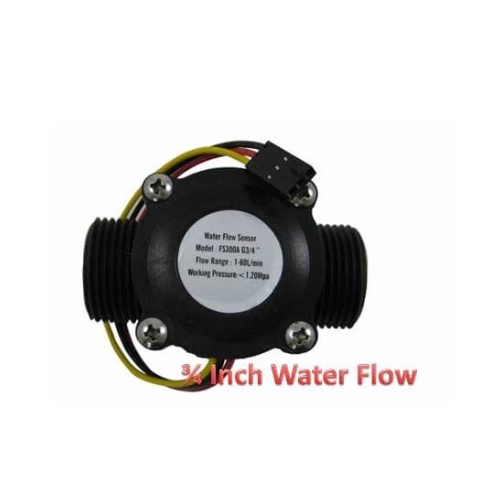 Jual Water flow sensor Meter 3/4"FS300A Control 1-60L/min 3/4 Inchi ...
