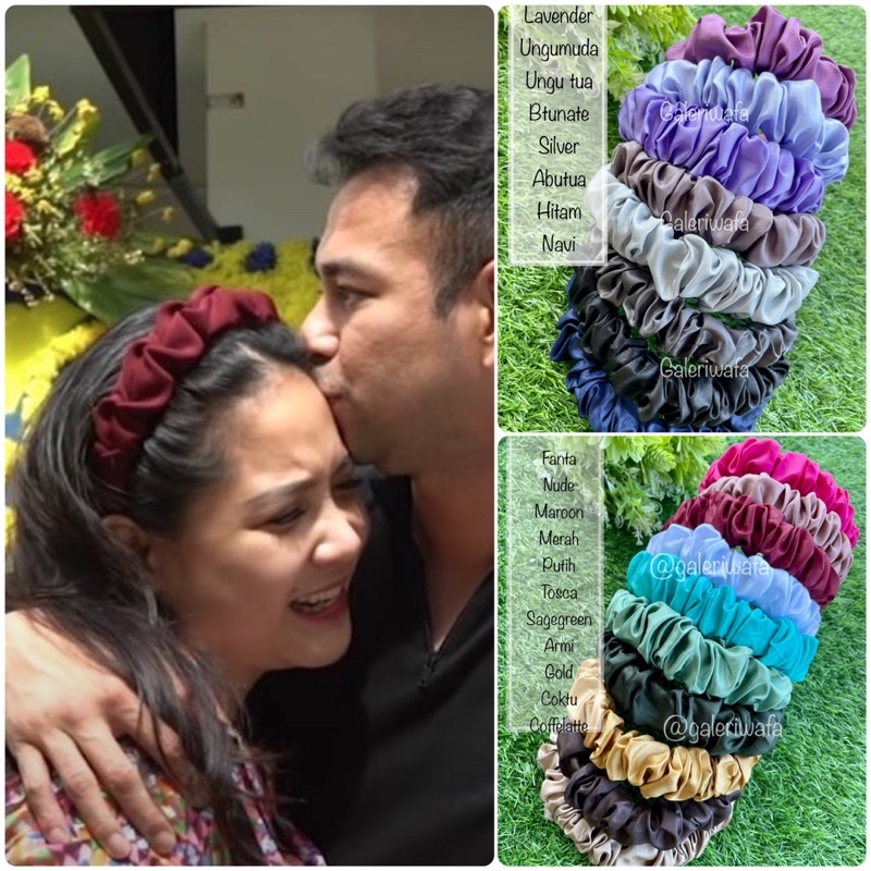 Jual bando nagita/ bando mama gigi/ bando scrunchi/ bando serut/ bando ...