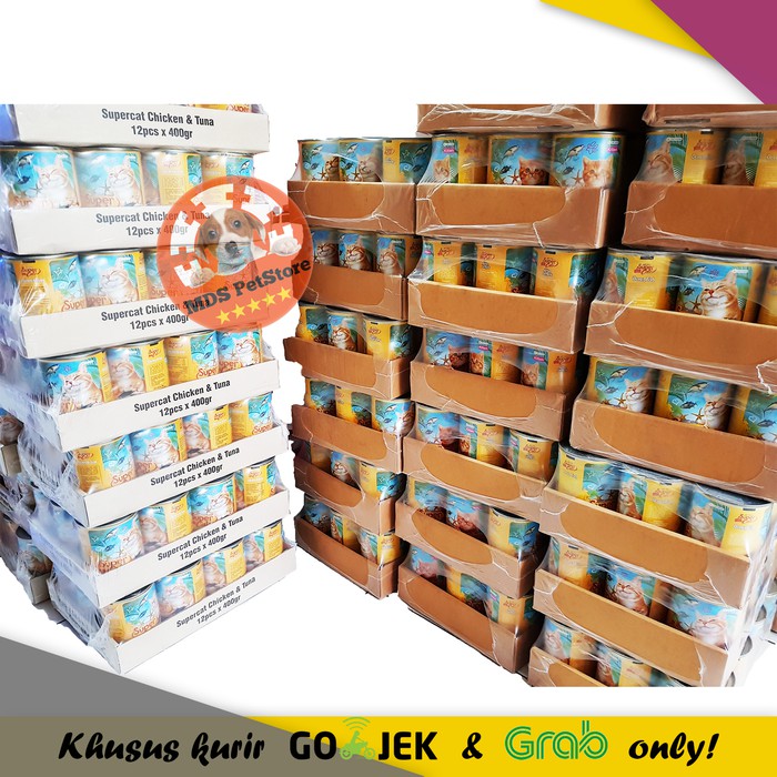 Jual 24 Super Cat Kaleng 400 Gr - supercat kaleng grosir | Shopee Indonesia