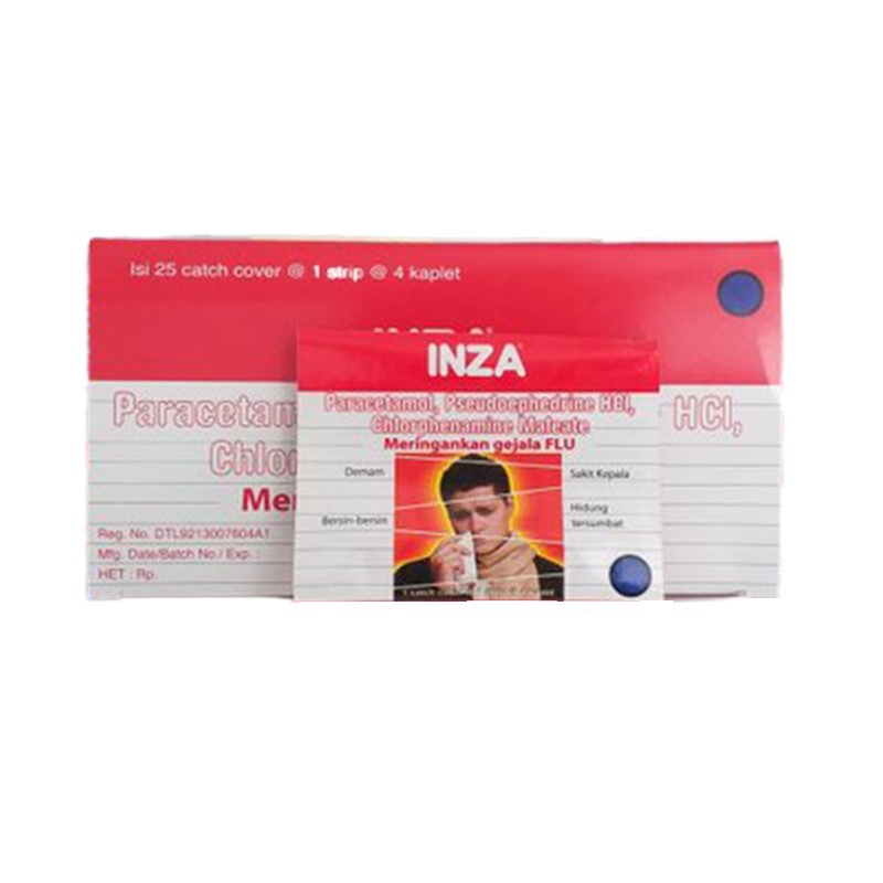 Jual INZA Flu Box isi 25 Strip | Shopee Indonesia