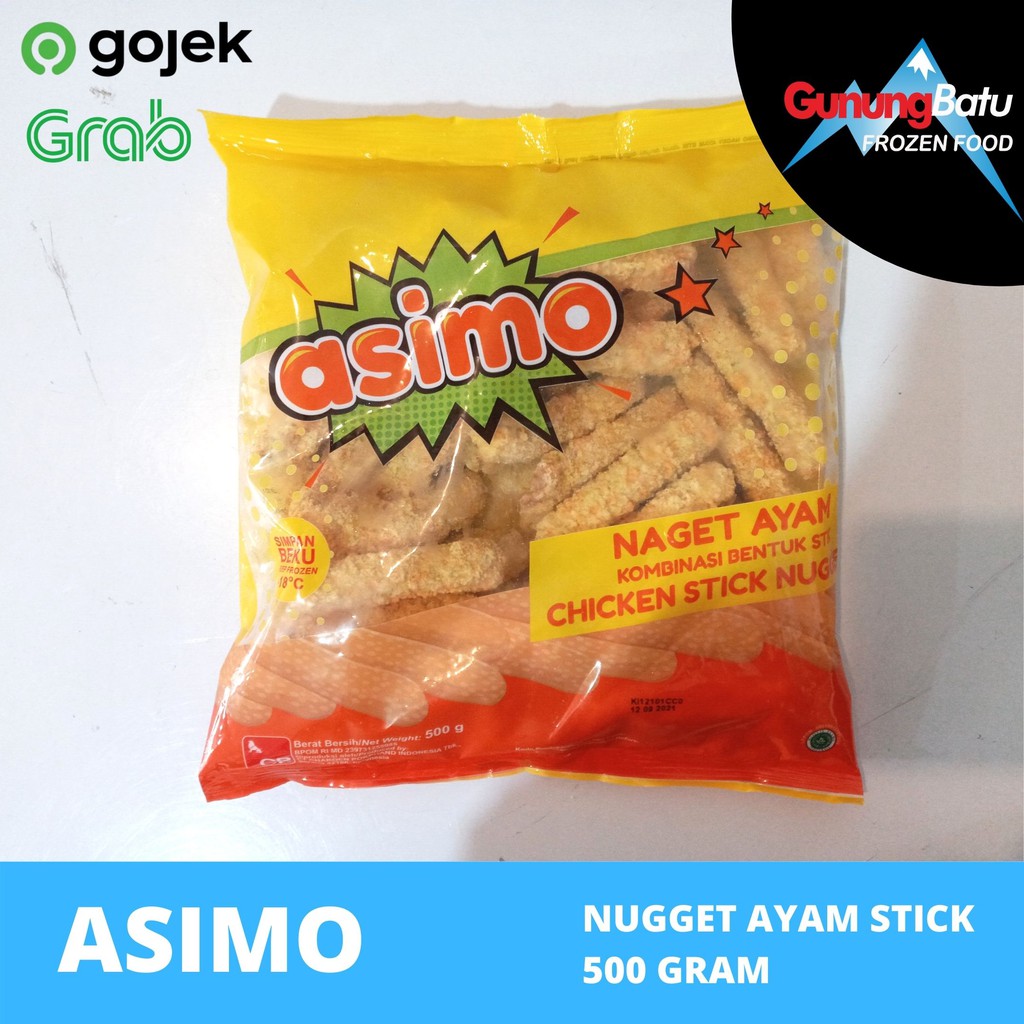 Jual ASIMO CHICKEN NUGGET STICK 500 / ASIMO CHICKEN NUGGET BENTUK (S) 450GRAM | Shopee Indonesia