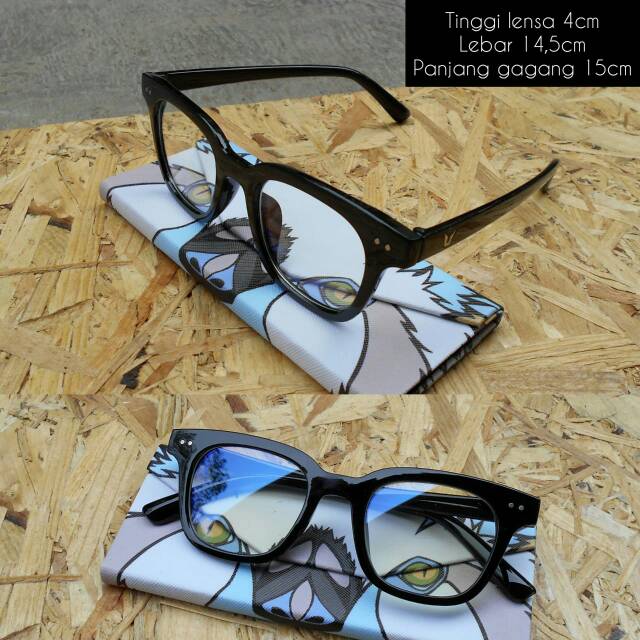 Jual Kacamata tony stark frame kacamata baca paket lensa | Shopee Indonesia
