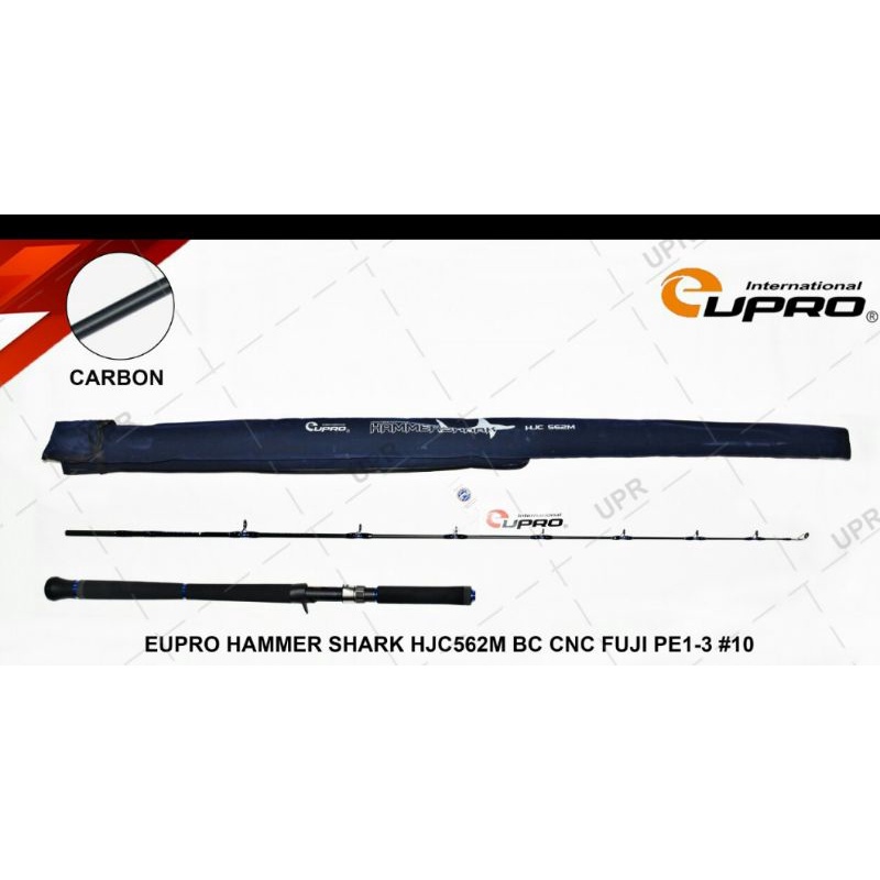 Jual joran pancing eupro hammershark 562 165 cm jigging overhead tanduk ...