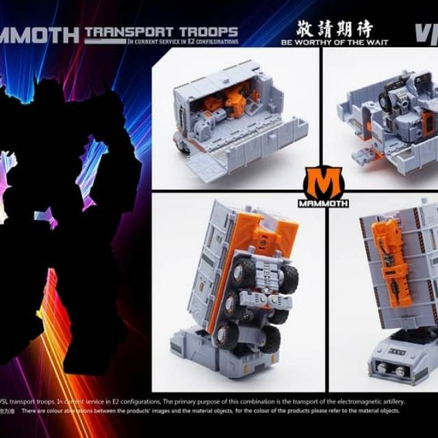 Jual [MR GUNPLA] TRANSFORMERS 1/60 MAMMOTH TRANSPORT TROOP | Shopee ...