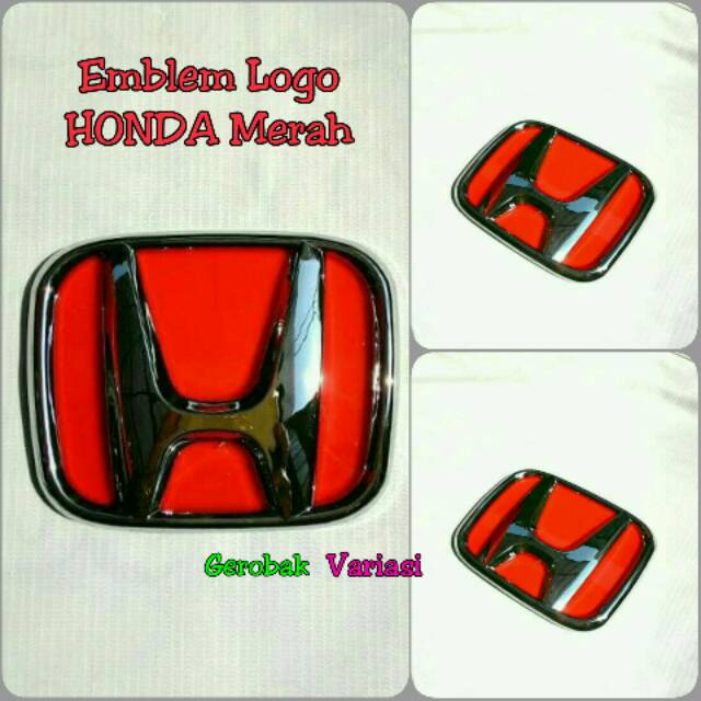 Jual Emblem Logo HONDA ( H ) Merah Ukuran 9cm x 7cm | Shopee Indonesia
