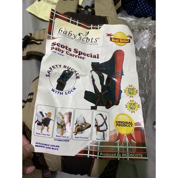 Jual Gendongan Baby Scots Baby Carrier New | Shopee Indonesia