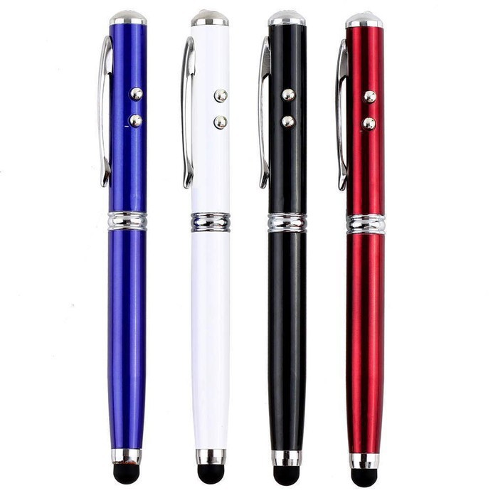 Jual 5 in 1 Stylus pad Capacitive Touch Pen Ballpoint Laser Pointer Senter | Shopee Indonesia