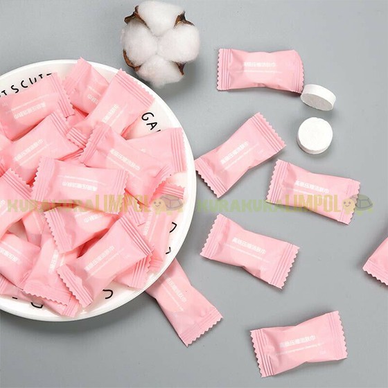 Jual Tissue Permen Mini Tisu Candy Ajaib Handuk Portable Travel ...
