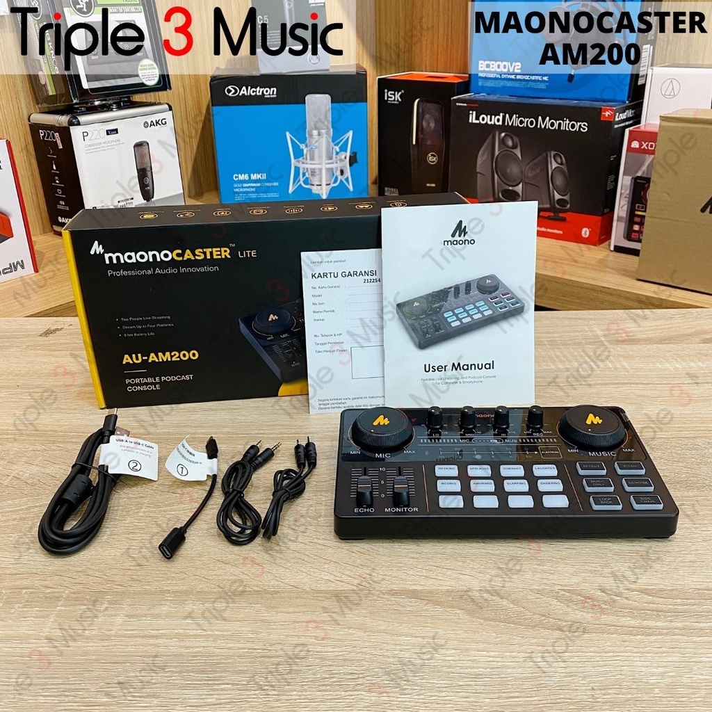 Jual Maono am200 monocaster Soundcard streaming podcast | Shopee Indonesia