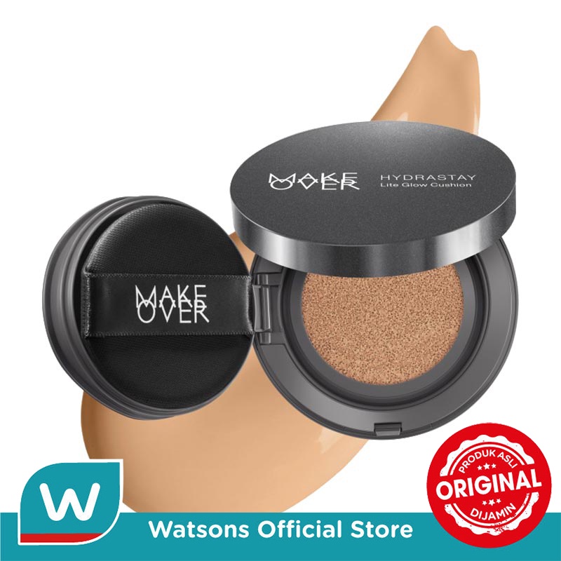 Jual Make Over Hydrastay Lite Glow Cushion W30 Creme Beige | Shopee ...