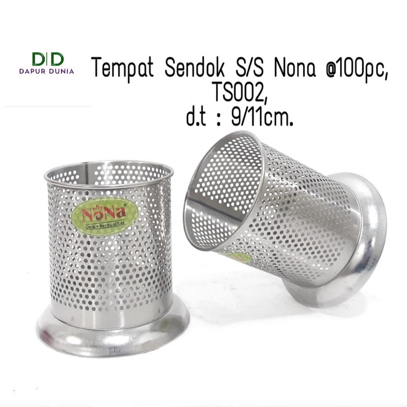 Jual Tempat sendok stainless lubang ( D9cm T11cm ) | Shopee Indonesia