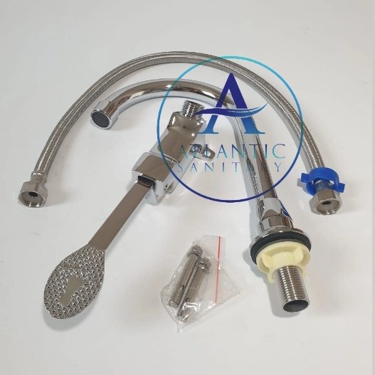 Jual df1017 Kran Wastafel Injak / Kran Injak Lantai Kuningan Bf20V1 ...