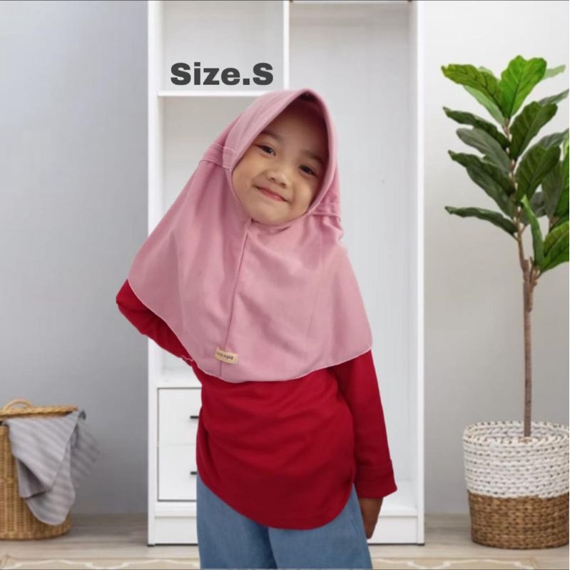 Jual RABBANI/JILBAB ANAK SEKOLAH ( SIZE S ) USIA TK MODEL SERUT BELAKANG PITA TUTUP/INNOVA LX ...