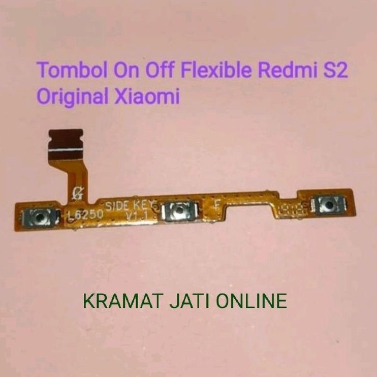 Jual FLEXIBEL TOMBOL POWER ON OF DAN VOLUME XIAOMI REDMI S2 MI S2 ...