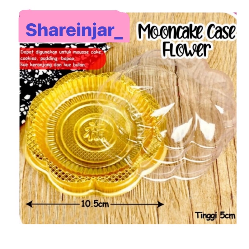 Jual Mooncake Case Tray Mika + Tutup Bentuk Bunga / Kemasan Packaging ...