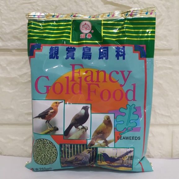 Jual Voer Fancy Gold Food rumput laut 250 gram voer untuk burung kacer ...