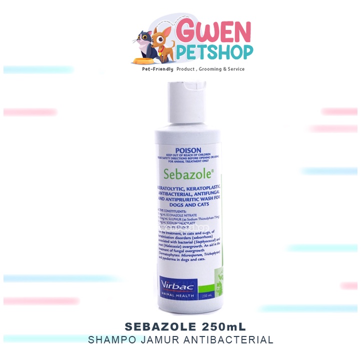 Jual Virbac sebazole shampoo 250ml / Shampoo Jamur untuk anjing atau ...