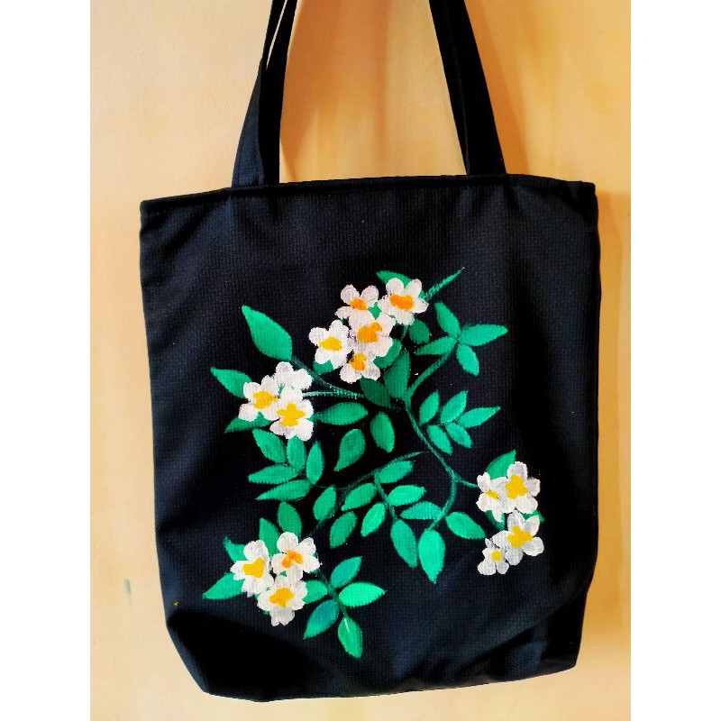 Jual tas lukis tote bag atau serut | Shopee Indonesia