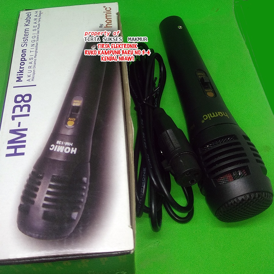 Jual Microphone Homic HM-138 Mic Mikrofon Kabel MURAH GROSIR | Shopee ...