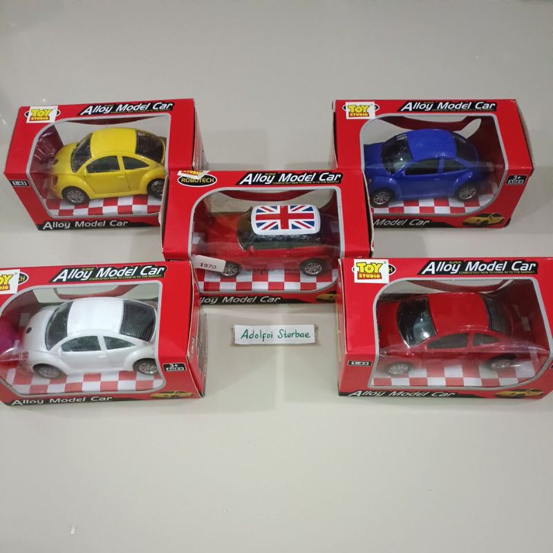 Jual toy studio robotech alloy model car 1:43 vw Volkswagen beetle ...