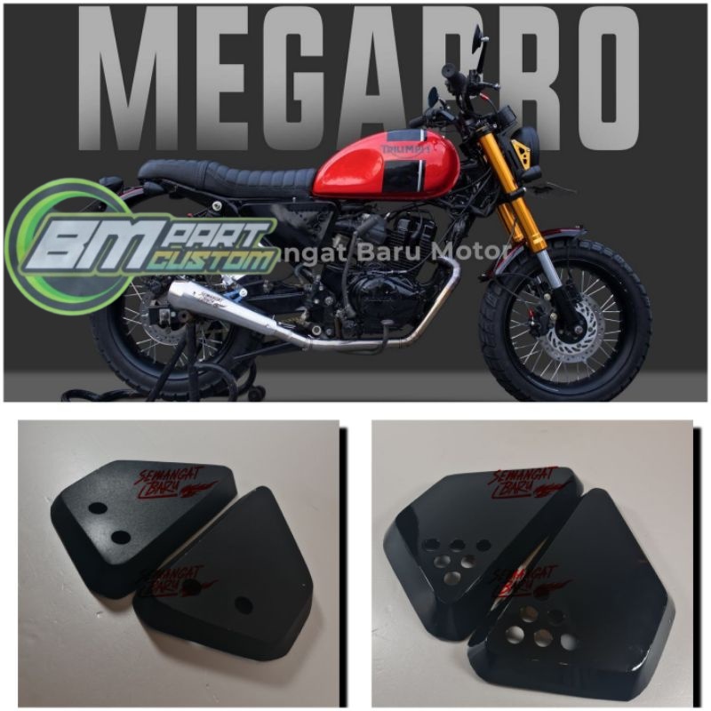 Jual COVER AKI CUSTOM JAPSTYLE NEW MEGAPRO MONO TIGER TANPA COPOT FILTER COVER AKI JAPSTYLE ...