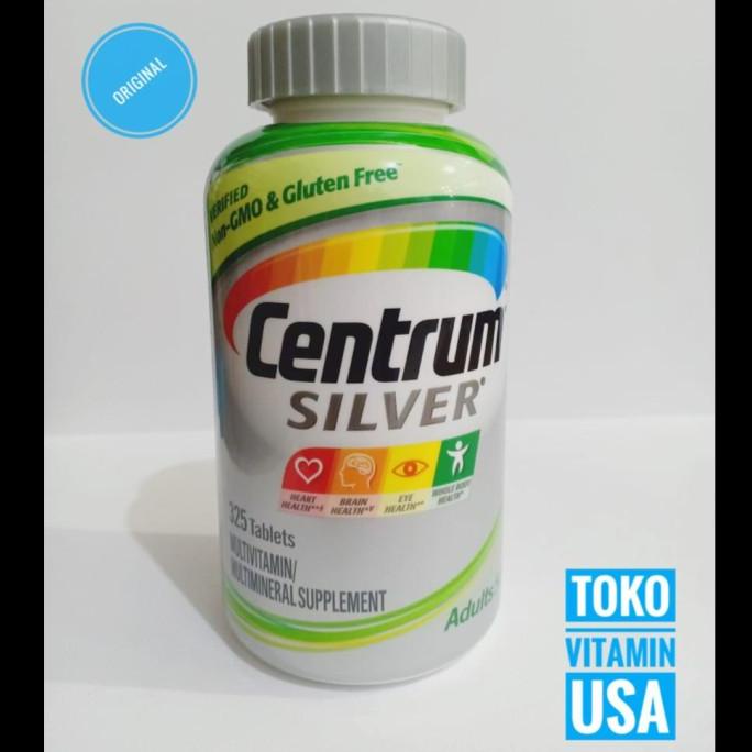 Jual Centrum Silver Vitamin Adults 50+ ( 325 Tablets ) | Vitamin ...
