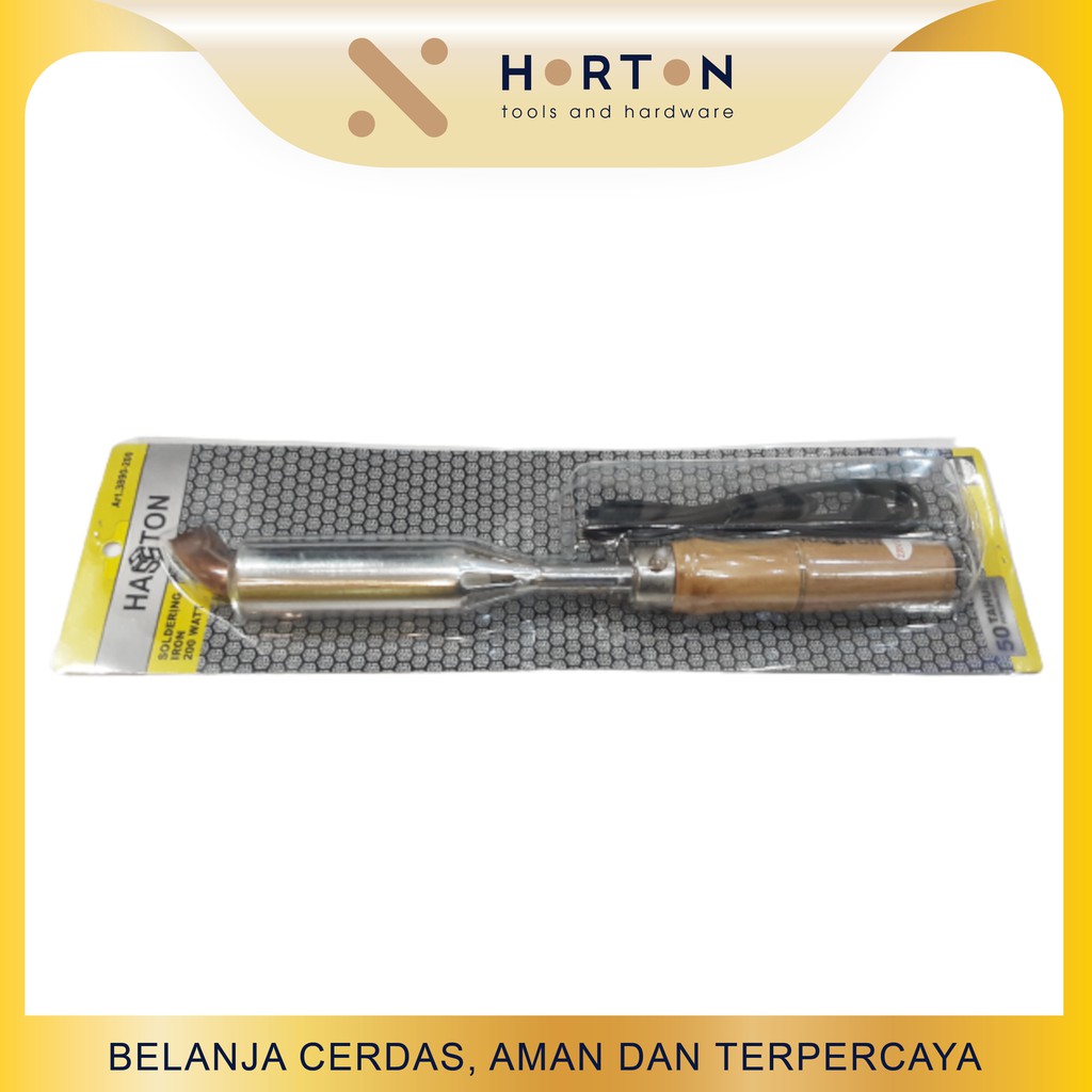 Jual HASSTON PROHEX Solder Listrik Handle Kayu 200W (3890-200) | Shopee ...