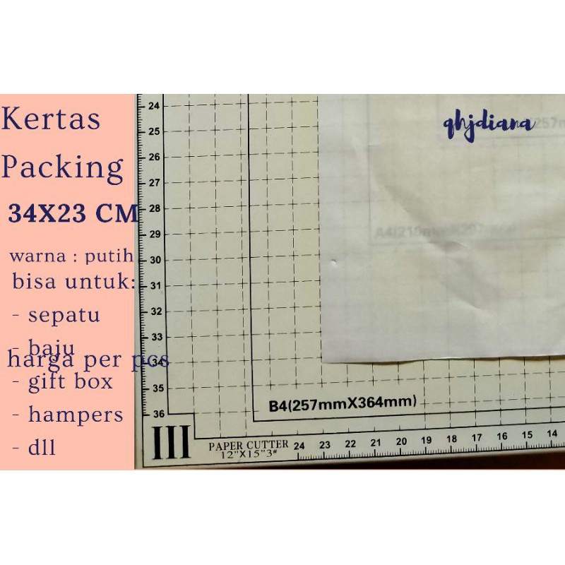 Jual kertas packing murah kertas packaging olshop kertas doorslag ...