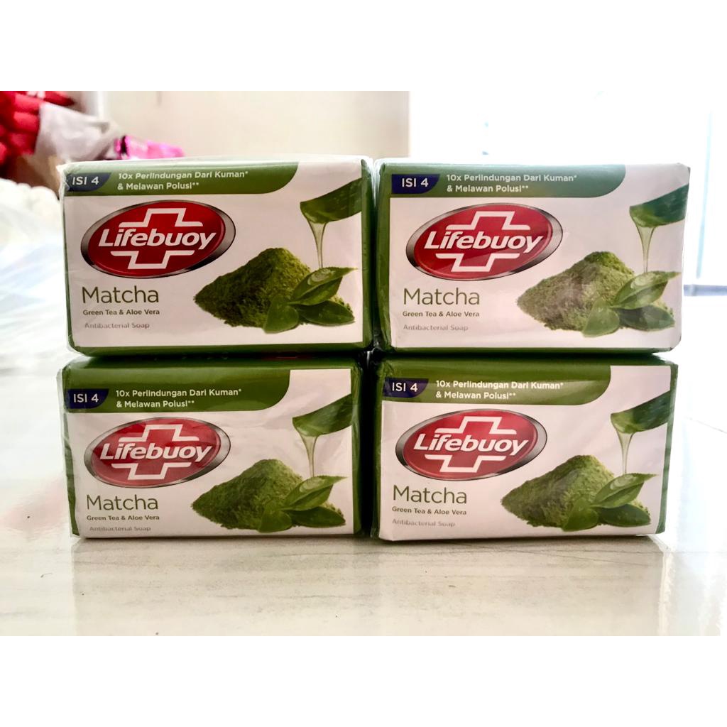 Jual Lifebuoy Matcha Green Tea Aloe Vera Paket 4 x 110 gram Sabun mandi ...