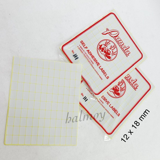 Jual STICKER LABEL / NAMA NO. 111 12 X 18 MM ( 7 LEMBAR ) | Shopee ...